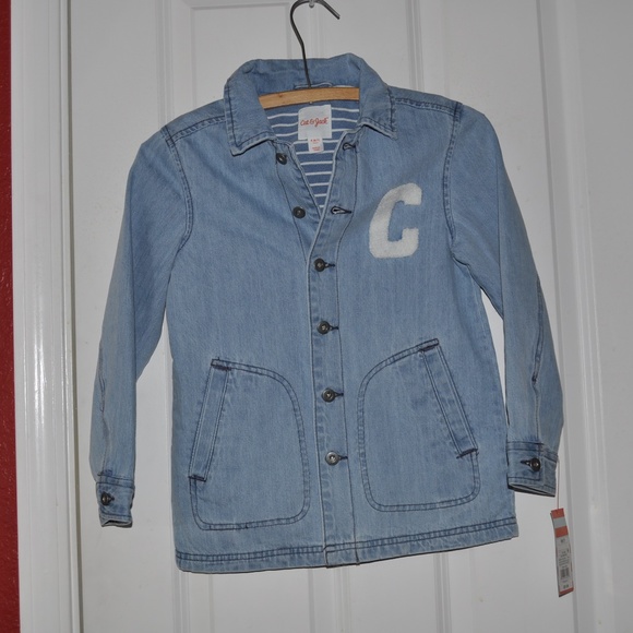 Cat & Jack | Jackets & Coats | New Cat Jack Letterman C Denim Jean ...